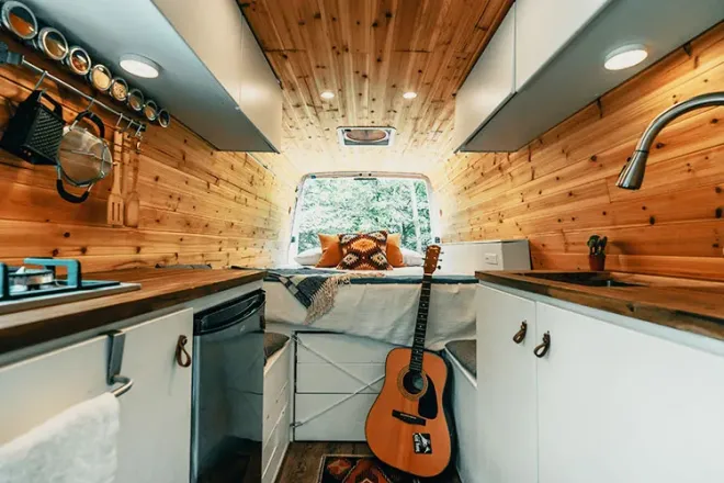 Le van pour ses vacances en camping